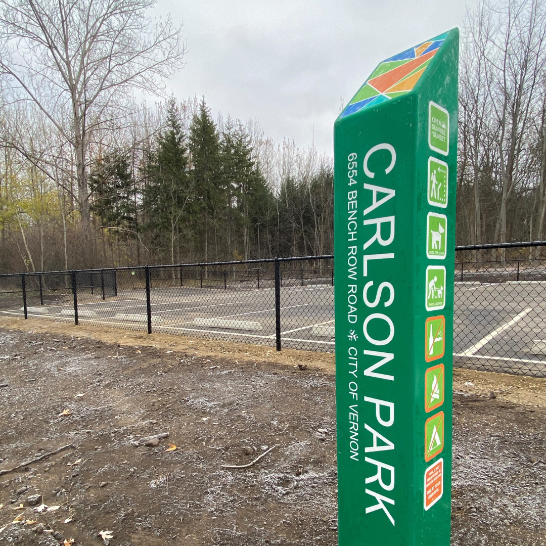 New public parking lot open at Carlson Park | City of Vernon