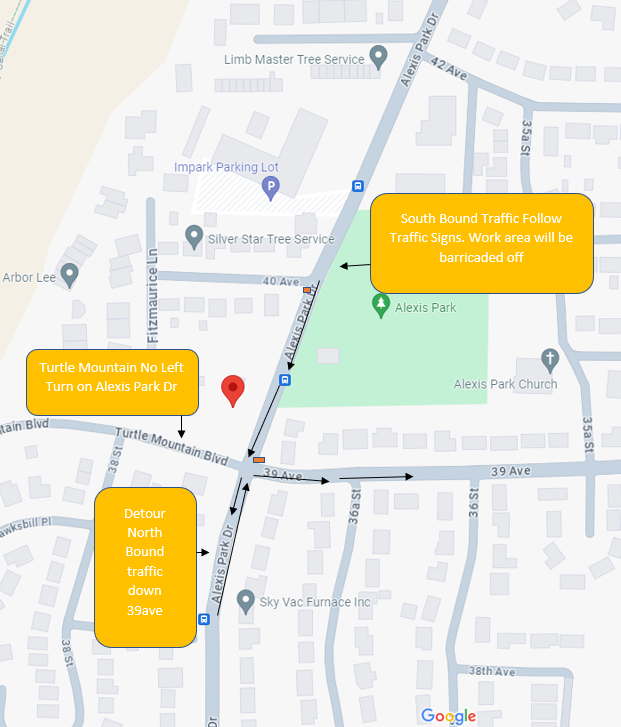 Traffic Disruption for Alexis Park Drive Next Week | City of Vernon