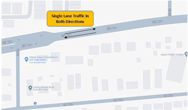 Temporary Traffic Disruption for a Portion of 25th Avenue Next Week ...